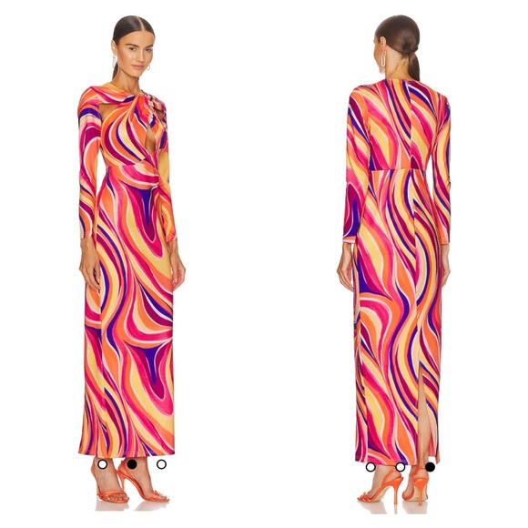Yaura | Dresses | Yaura Ekua Maxi Dress Kaleidoscope Print Size Us Xl ...